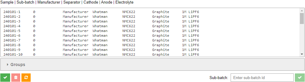 1. Importing battery samples — AiiDAlab-Aurora 0.12.3 documentation